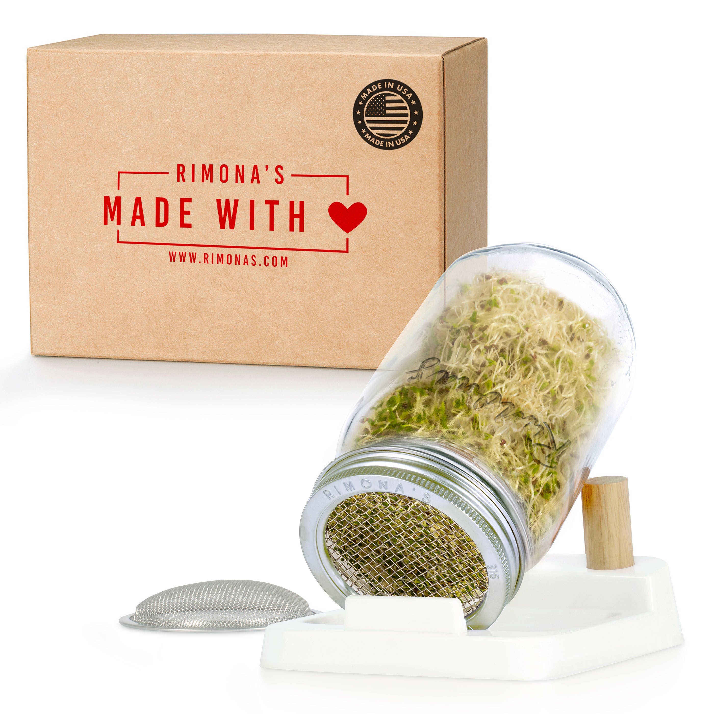 Curved Sprouting Mason Jar Kit – rimonaslove